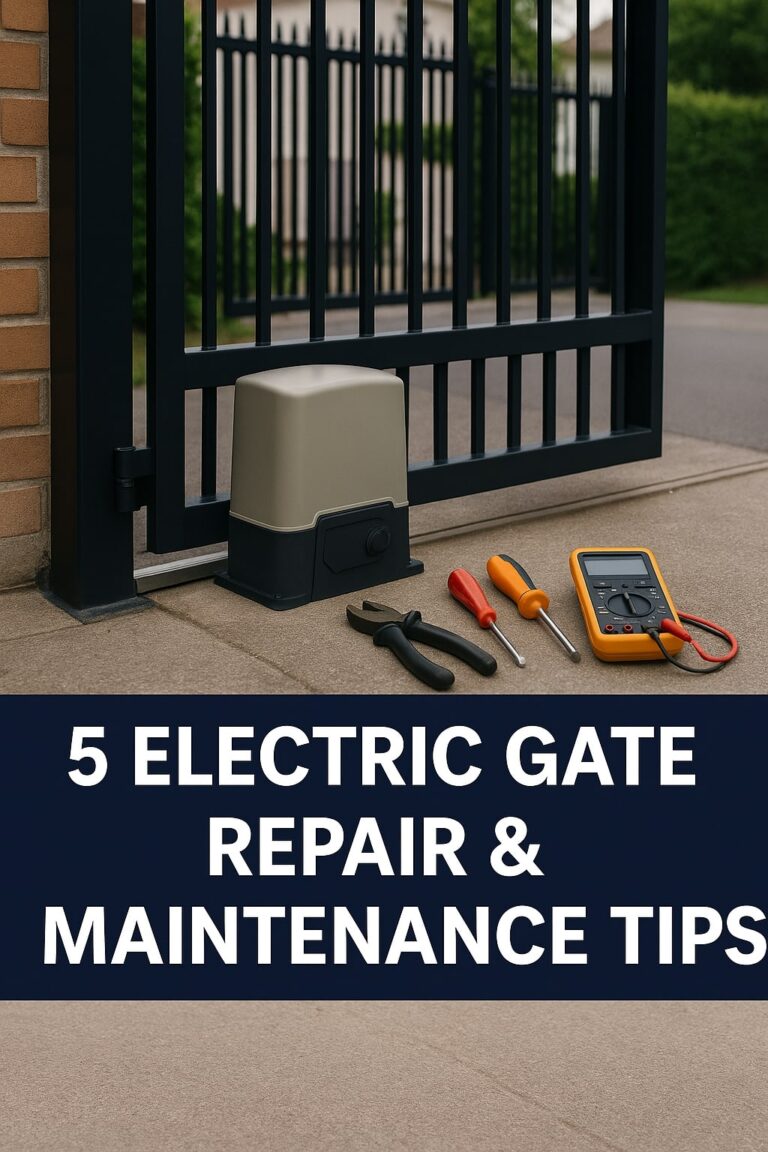 5 Electric Gate Repair And Maintenance Tips - Royal Gates Services